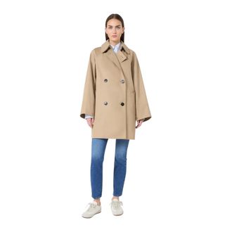 Max Mara Femme, Manteaux, Beige, Taille: 34 FR Trench Midi
