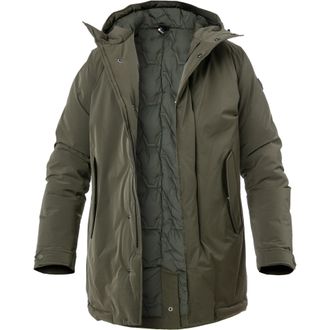 Colmar Herren Daunenparka gr&uuml;n unifarben