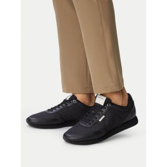 Calvin Klein Sneakers Calvin Klein Retro Runner T Lth Aop Ny HM0HM02213 Schwarz