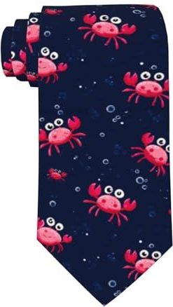 Generic Des Crabes Aux Yeux Mignons Cravate Doux Cravate Homme Classique Cravates Hommes Pour Mariages Bureau Scolaires