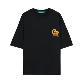 Barrow Barrow, Homme, Tops, Noir, Taille: M T-shirt ras du cou graphique