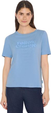 Cecil T-Shirt mit Frontprint Cloud Blue XXL