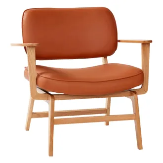 H&uuml;bsch Fauteuil lounge, pi&egrave;tement en bois FSC H&uuml;bsch