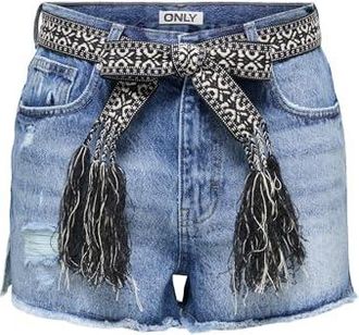 Only Onlrobyn Ex Hw St Vintage DNM Short Dot Jean, Denim Bleu médium, M Femme