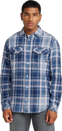 G-Star G-Star RAW Mens Marine Slim Long Sleeve Shirt, Blau (medium Aged D24963-E028-071), L