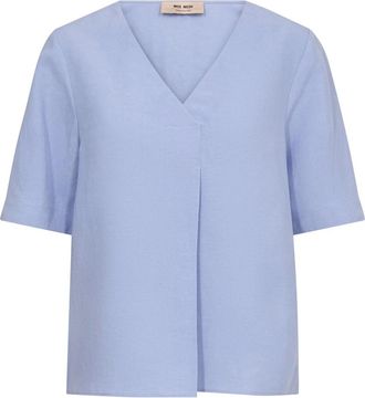 Mos Mosh MOS Mosh, Femme, Blouses et Chemises, Bleu, Taille: 36 FR MMElinda Slim Stripe Shirt