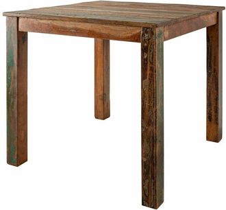 Massivmoebel24 Esstisch Altholz 80x80x76 mehrfarbig lackiert nature of spirit 124