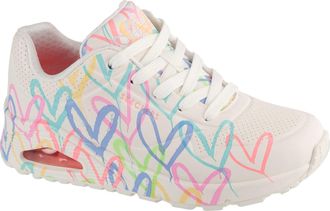 Skechers UNO-Spread The Love 155507-WPTQ, Women Sneakers, White, 38 EU