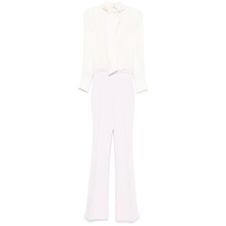 Elisabetta Franchi Femme, Combinaisons et Ensembles, Blanc, Taille: 42 FR Robe Blanche Globale Style &Eacute;l&eacute;gant Chic