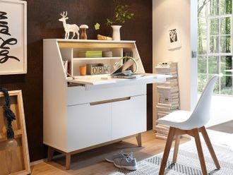 M&ouml;belando Sekret&auml;r Schreibtsich B&uuml;rotisch Laptoptisch Arbeitstisch Tisch Griffith I