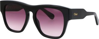 Chlo&eacute; Womens Sunglasses Ch0149s Black-Black-Red Acetate Black/black/red