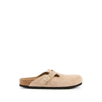 Birkenstock Mules plates Boston en cuir daim