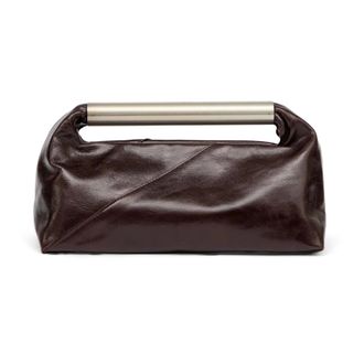 Maison Margiela Femme, Sacs, Brun, Taille: ONE Size Metallic-handle Leather Tote Bag