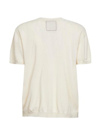 Uma Wang Mens Crewneck Sweater Beige Cotton