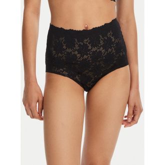 Selmark Klassischer Damenslip mit hoher Taille 10903 Schwarz