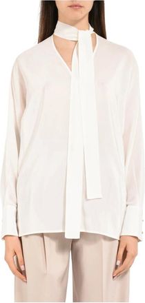 Max Mara Femme, Blouses et Chemises, Blanc, Taille: 38 FR Chemises habillées