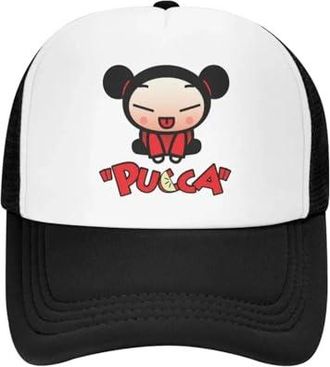 Generic Casquette Trucker personnalis&eacute;e Style Dessin anim&eacute; Pucca pour Hommes et Femmes Ajustable Casquette de Baseball Adulte Hip hop Cadeau Les Sports activi
