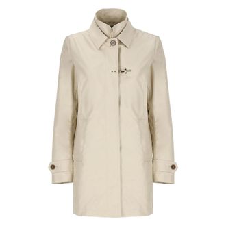 Fay Femme, Manteaux, Beige, Taille: 44 FR Manteau Classique &agrave; Col Revers