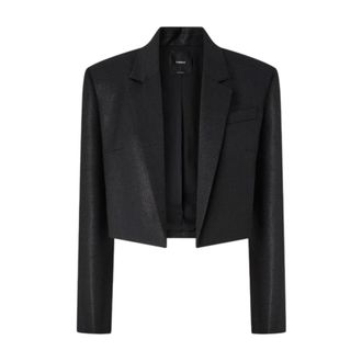 Pinko Pinko, Femme, Vestes, Noir, Taille: 36 FR 106073 A305 Veste Blazer Cropped
