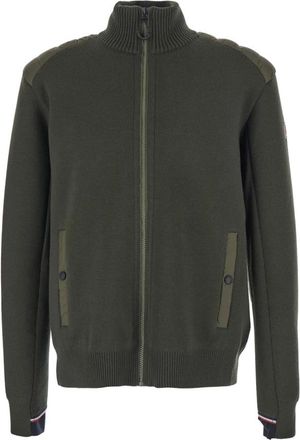 Moncler Homme, Pulls, Vert, Taille: 2XL Tech Fabric Zip Cardigan