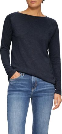 s.Oliver Langarmshirt mit Raglan&auml;rmeln und Flammgarnstruktur