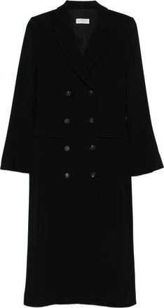 Alberto Biani manteau à boutonnière croisée - Noir