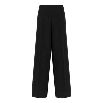 Herno Micro Paillettenhose - - Trousers - Damen - Schwarzk - 2XL