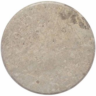 vidaXL Dessus de table Gris &Oslash;60x2,5 cm Marbre