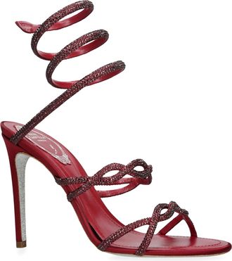 Rene Caovilla Ren&eacute; Caovilla Embellished Cleo Sandals 105 Size 39.5