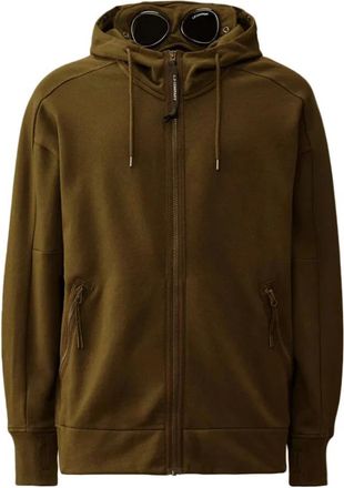 C.P. Company C.p. Company, Homme, Sweatshirts et sweats &agrave; capuche, Brun, Taille: XS Zip-throughs