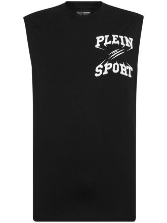 Plein Sport Tr&auml;gershirt mit rundem Ausschnitt - Schwarz