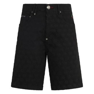 Philipp Plein Herren, Shorts, Schwarzk, W32Gr&ouml;&szlig;e