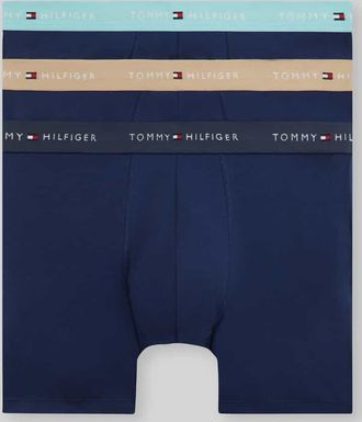 Tommy Hilfiger Regular Fit Trunks aus Baumwoll-Mix im 3er-Pack