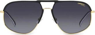Carrera lunettes de soleil &agrave; monture structur&eacute;e - Or