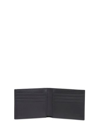 Fendi Mens Bi-Fold Wallet Squared Ff Black Calf Leather & Cardholders