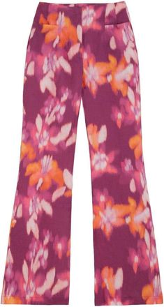 Scalpers Print Linen Bootcut Pant