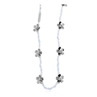 Marc Jacobs Halskette mit floralem Motiv - - Accessories - Damen - Grau - ONE SIZE