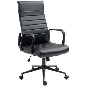 Clp Fauteuil de bureau Kolumbus similicuir Noir / Noir