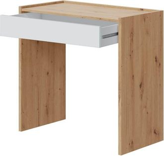 F.R.S. Bureau Noa Youth en chêne Nodi et blanc Artik, 77x82x40 cm