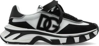 Dolce & Gabbana Femme, Chaussures, Noir, Taille: 38 EU Logo Baskets