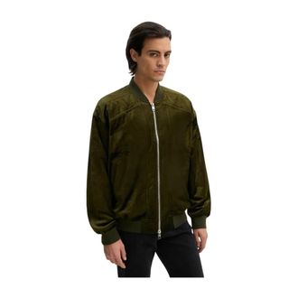 Iro Velvet Bomber Jacket - - Jackets - Herren - Gr&uuml;n - S