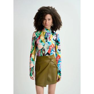 Elisabetta Franchi Femme, Tops, Multicolore, Taille: 36 FR Top Golobo