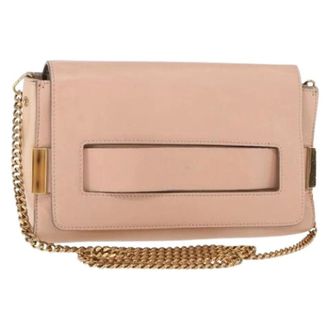 Chlo&eacute; Pre-owned Elle Chain Clutch - Femme - Pre-owned - Rose - Taille: ONE Size
