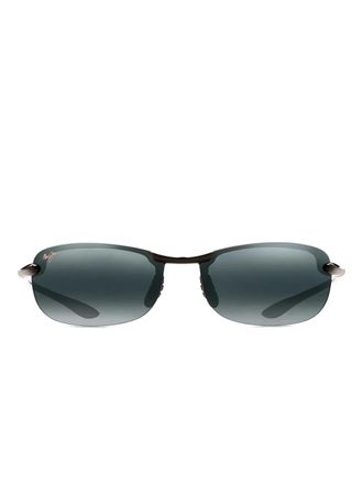 Maui Jim Sonnenbrille mit eckigem Gestell - Schwarz