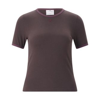 Courr&egrave;ges AC T-Shirt - - Tops - Damen - Lila - XS