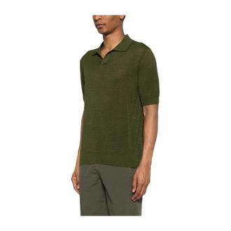 Tagliatore Finlay Waffle-Polohemd - - Tops - Herren - Gr&uuml;n - XL