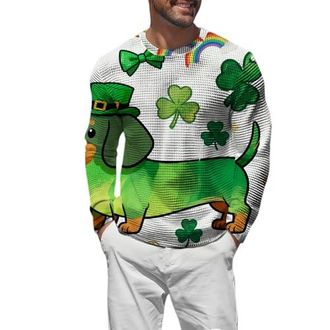 Generic Haut &agrave; manches longues textur&eacute; pour homme avec col en V - T-shirt l&eacute;ger et respirant - Confortable et doux au toucher - Haut de printemps et dautomne,