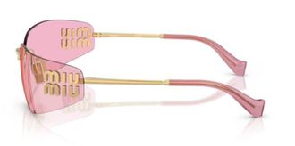 Miu Miu Eyewear MUA51S Rimless Sunglasses - Pink