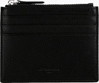 Le Tanneur Kartenetui Charles aus genarbtem Leder mit Reißverschluss