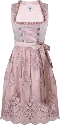 Alpenm&auml;rchen Midi Dirndl aus Exklusiver Kollektion inkl. Spitzensch&uuml;rze Gr.44 - ALM520